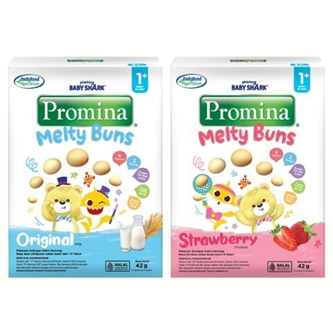 Jual Promina Melty Buns Biskuit Mini Original Strawberry Snack Anak 1 ...