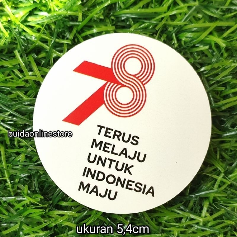 Jual Stiker Bulat Dirgahayu Republik Indonesia NKRI merah putih HUT RI ...