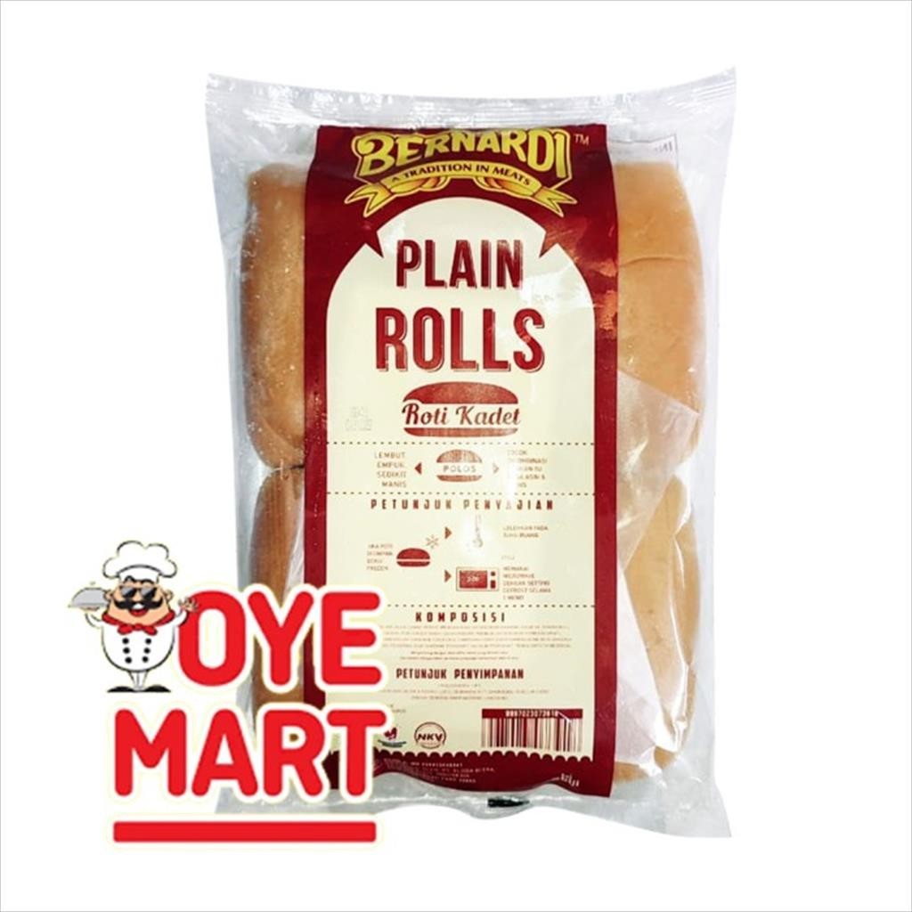 Jual BERNARDI ROTI HOT DOG PLAIN ROLL ISI 6 PCS 300GR / ROTI KADET ...