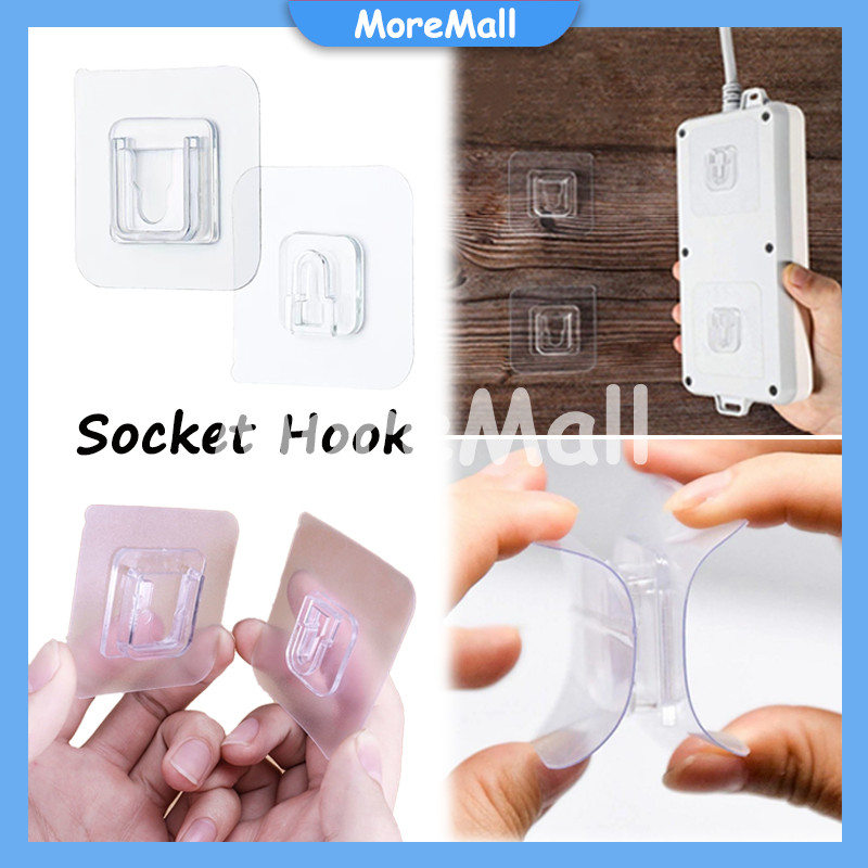 Jual Dinding Socket Transparan Tempel 1 Pasang/Socket Hook | Shopee ...