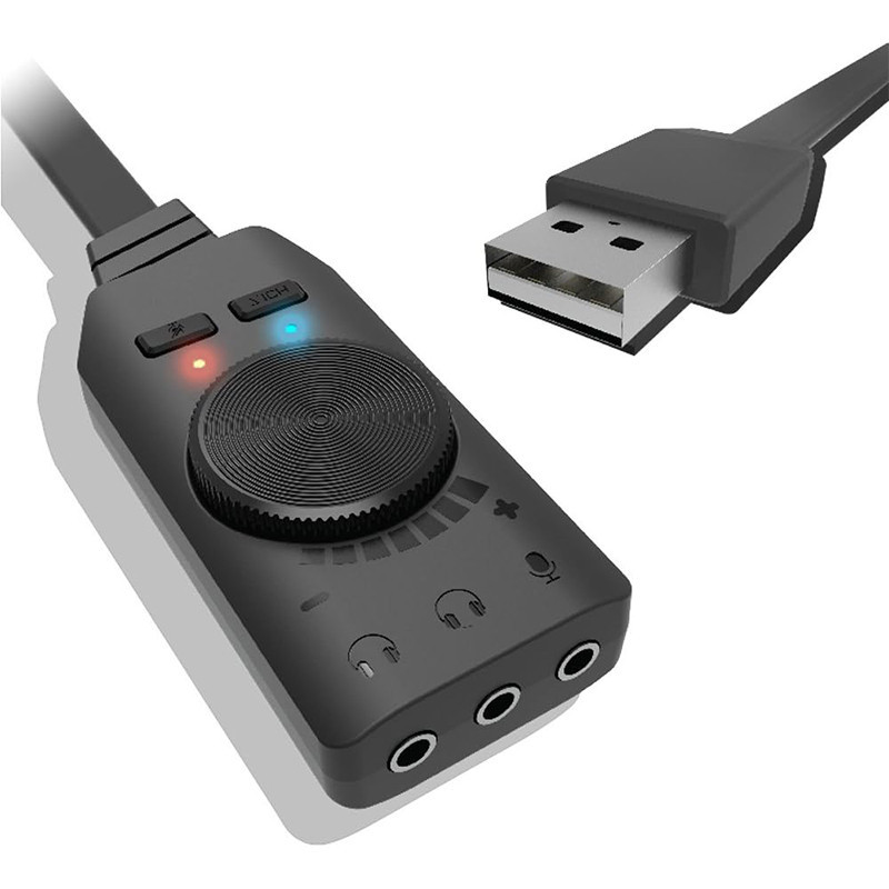 Jual 7.1Channel USB Sound Card Converter Adapter External Volume USB ...