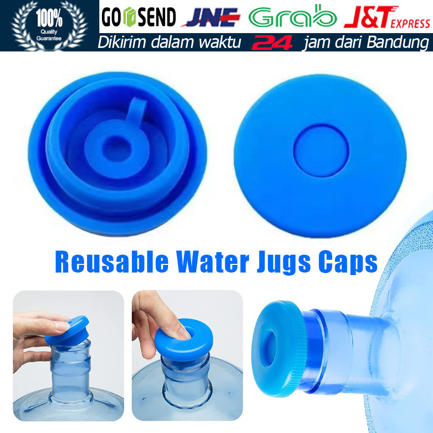 Jual Reusable Silicone Water Gallon Bottle Cap / Silikon Tutup Botol ...
