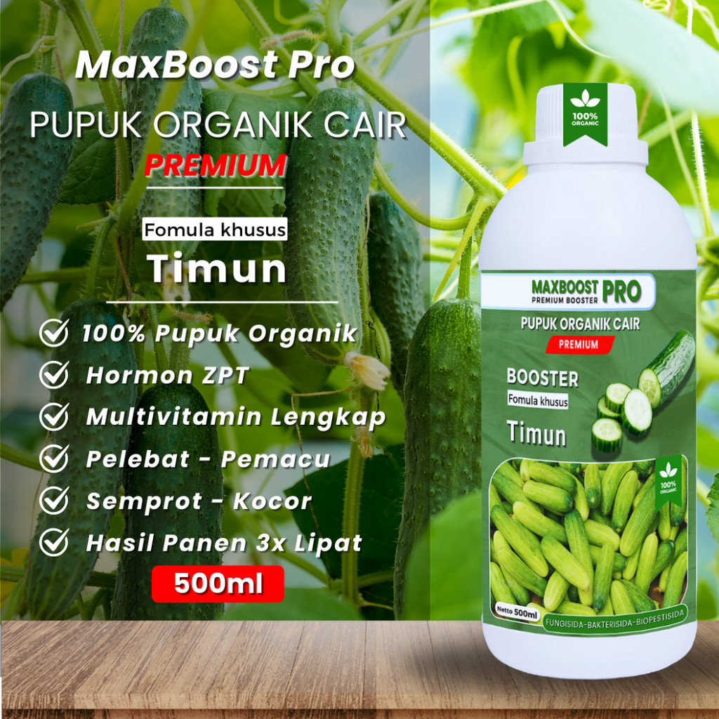 Jual Pupuk organik cair TIMUN, booster TIMUN maxboost, melebatkan dan ...
