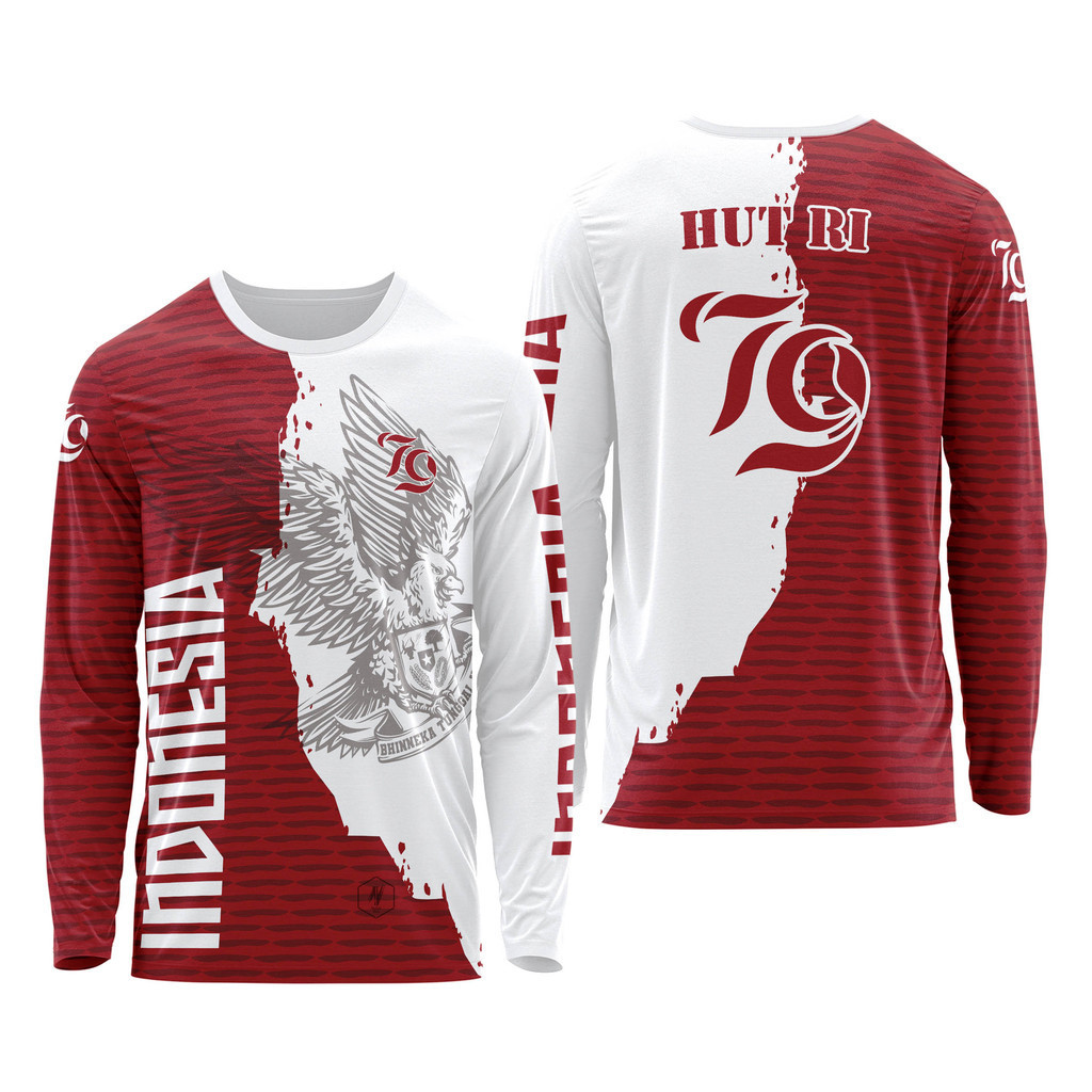 Jual Baju agustusan 2024 dewasa wanita dan pria bisa custom lengan panjang | Shopee Indonesia