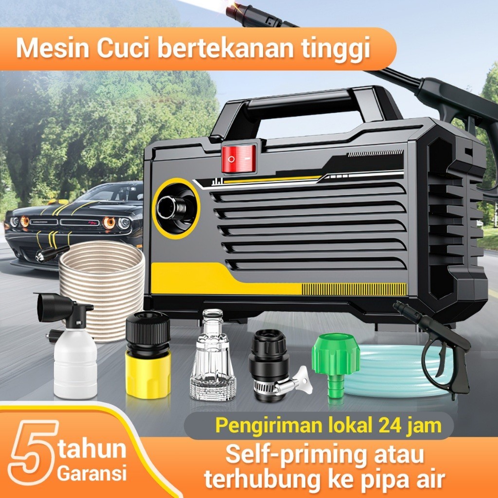 Jual [COD] 680W mesin cuci mobil tekanan tinggi Alat steam cuci motor ...