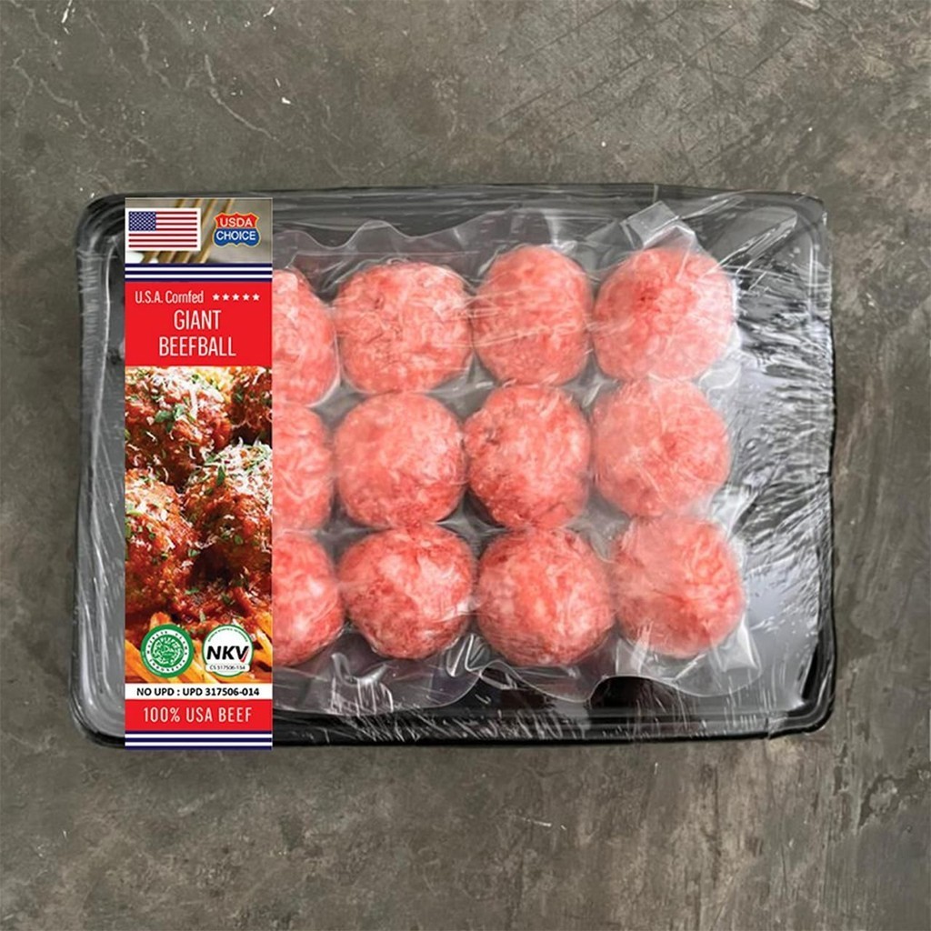 Jual USA Giant Meat Ball Premium Quality Halal / Bakso Sapi Giling ...