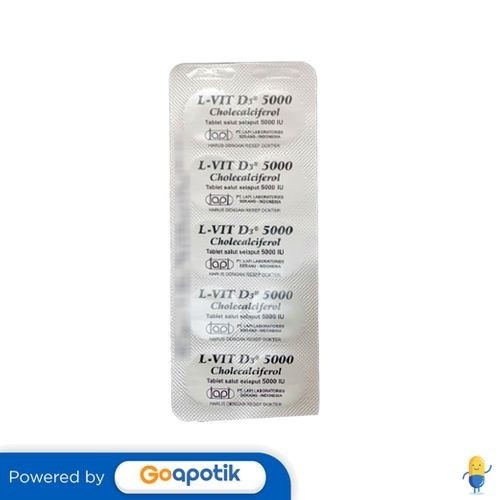 Jual L-Vit D3 5000 Strip 10 Tablet | Shopee Indonesia