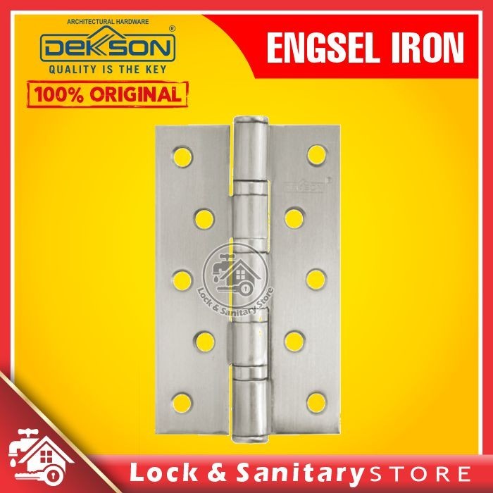 Jual Engsel Dekson Dekkson Iron 5X3X3MM 4BB SN Engsel Pintu/Engsel ...