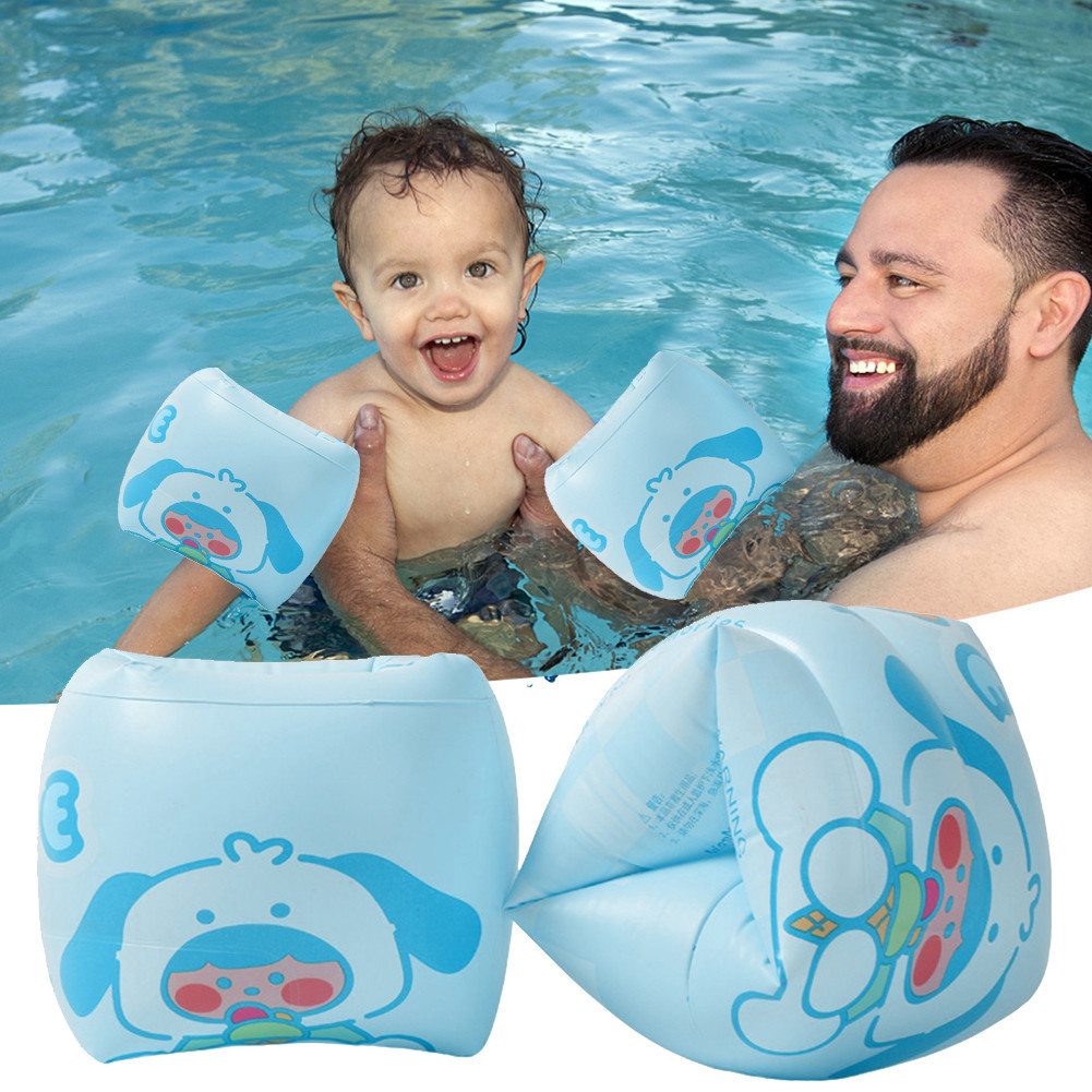Jual Cute Swim Floater Sleeves Inflatable Swimming Arm Float Rings PVC ...