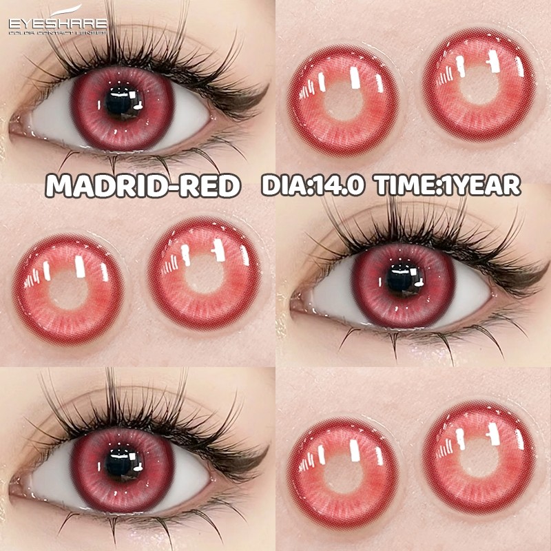 Jual Eyeshare MADRID series Hijau/Biru/Merah Softlens Berwarna Riasan ...