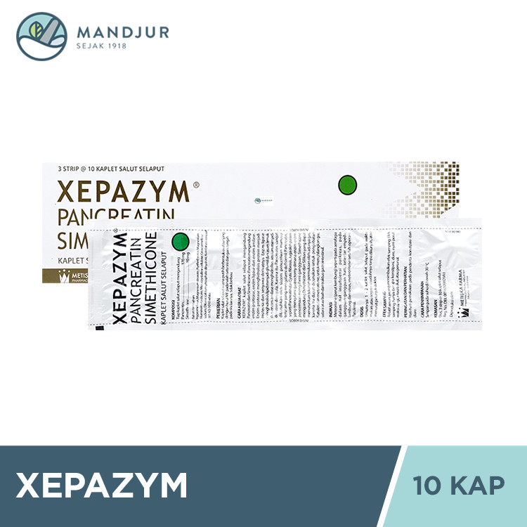 Jual Xepazym Strip 10 Kaplet - Obat Pencernaan, Perut Kembung, Sebah ...