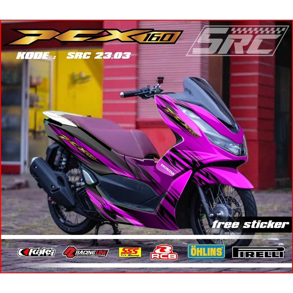 Jual Decal Sticker HONDA PCX 160 Polos Full Body 2021 2022 2023 2024 ...