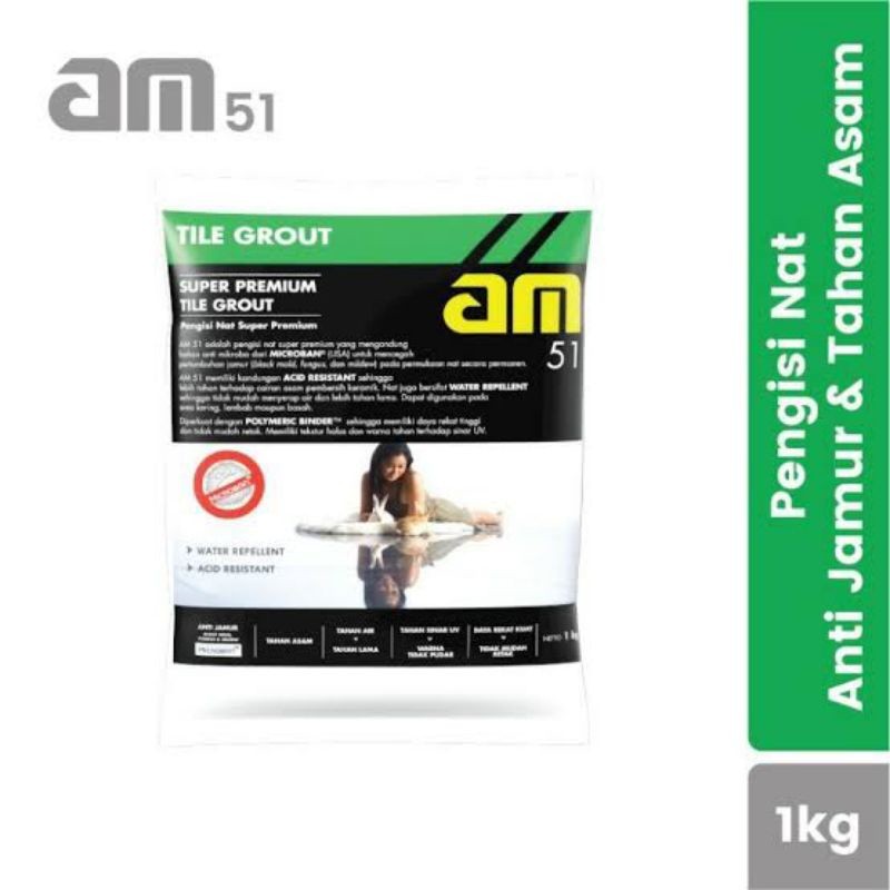 Jual AM Mortar AM 51 1kg Nat Anti Jamur Tahan Asam | Shopee Indonesia