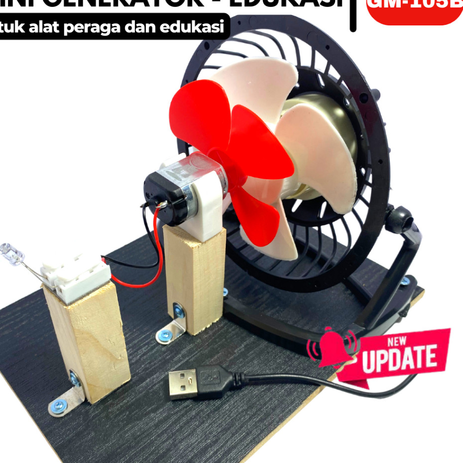Jual KIT EDUKASI MINI WIND TURBINE Wind Turbines Generator Teaching ...