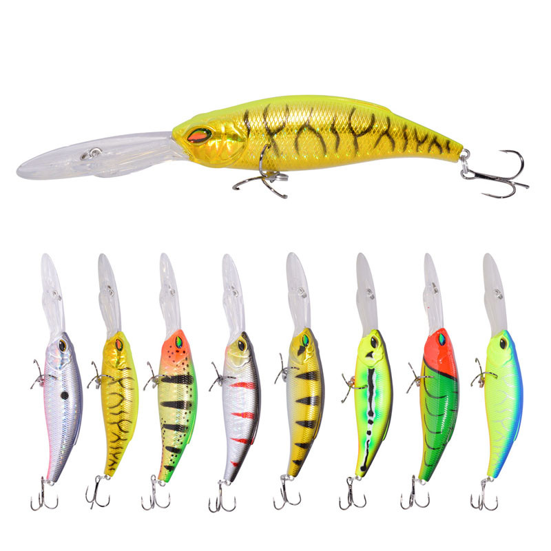 Jual 1pc 85mm 17.5grams Long Shot Floating Minnow Fishing Lure | Shopee ...