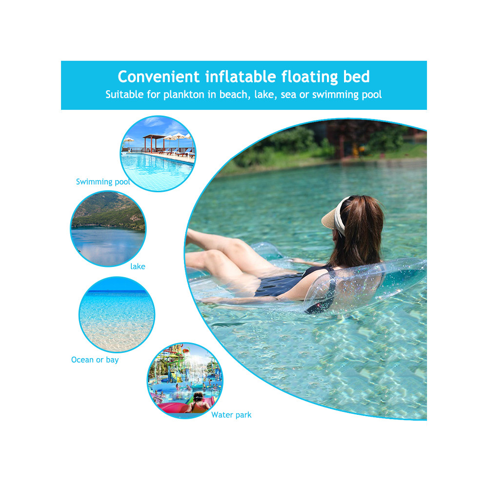 Jual Foldable Inflatable Floating Swimming Mattress Portable Floating ...