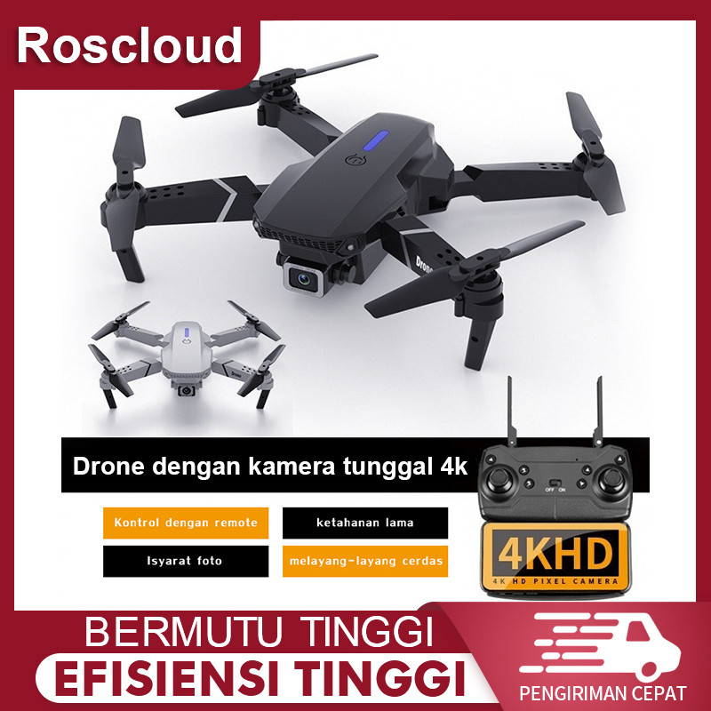 Jual Roscloud E88 drone,Mainan drone remote control fotografi udara ...