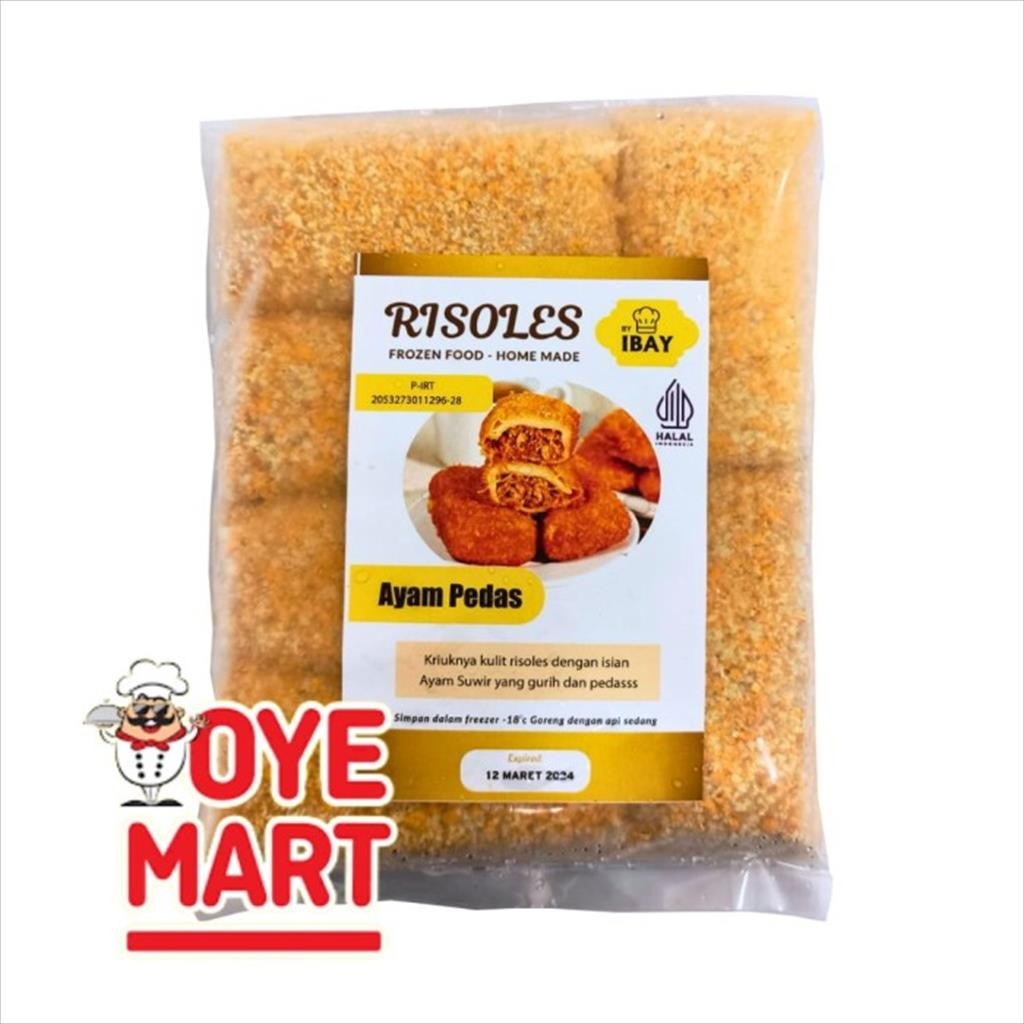 Jual RISOLES IBAY AYAM PEDAS ISI 6/AYAM SUIR PEDAS/FROZEN FOOD | Shopee ...
