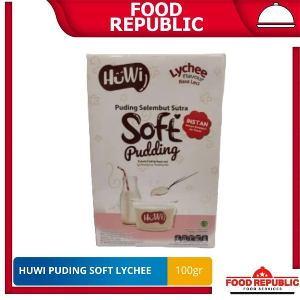 Jual Puding Silky Lychee Soft HUWI Pudding Lembut Leci 100 gr Puding ...