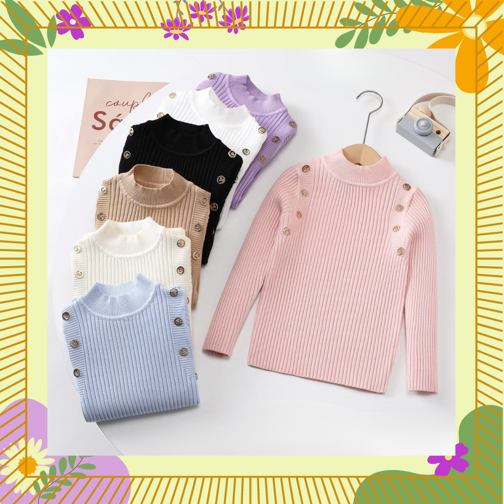 Jual CIRCLEKID.ID Sweater Anak Perempuan Import Bahan Rajut Premium ...