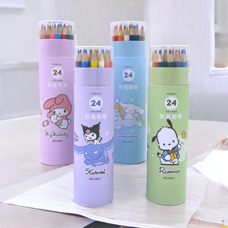 Jual (12/24warna) Pensil Warna Tabung / Pencil Warna Color Tube 12/24 ...