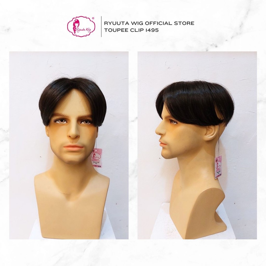 Jual Ryuuta Wig Toupee Clip Poni Penutup Botak Pendek 011495 | Shopee ...