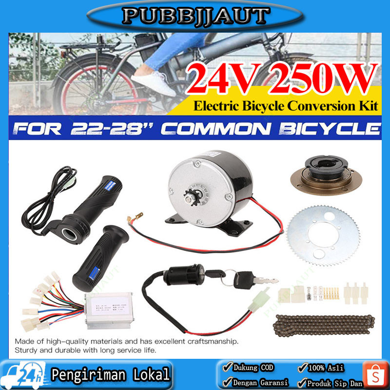 Jual MY1016Z 24V 36V 250W Ebike Electric Bike Conversion Sepeda Listrik ...