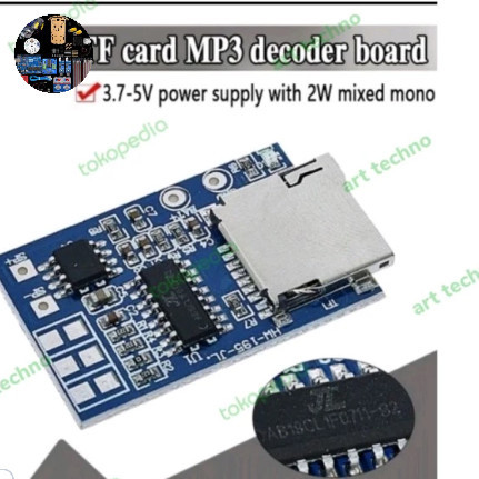 Jual DP99 TF card MP3 decoder board decoding module 3.75V 2W Module | Shopee Indonesia