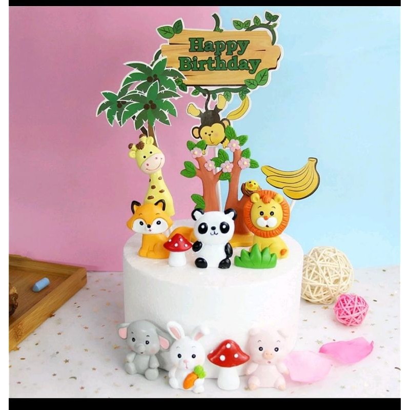 Jual Topper Zoo, Dekorasi Kue Tema Zoo dan Hewan, Hiasan Kue Hewan Zoo ...
