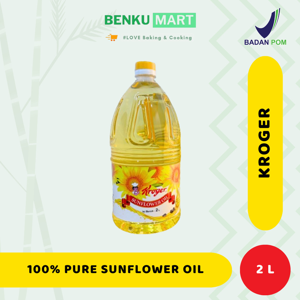 Jual Kroger Sunflower Oil 2 Liter | Minyak Biji Bunga Matahari 2L ...