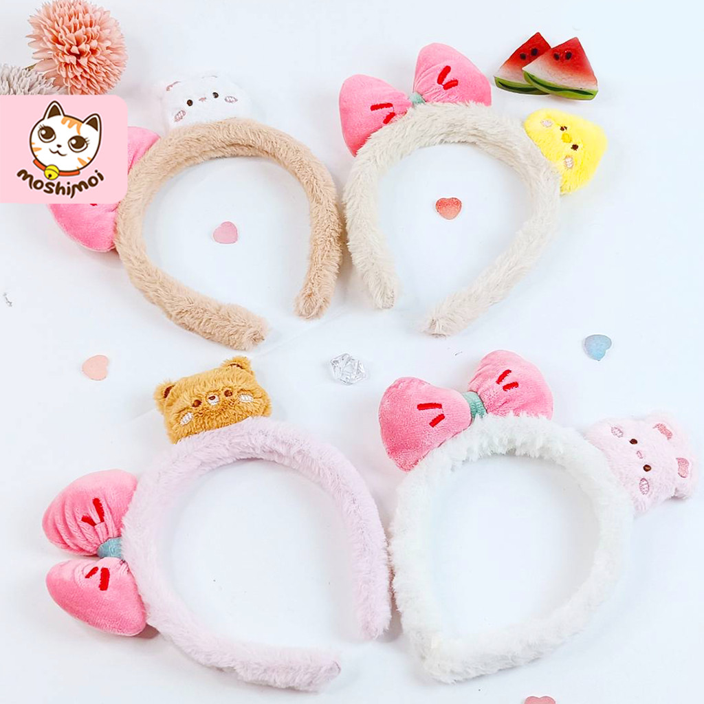 Jual Bando Rambut Fashion Anak Lucu Lebar Bulu Halus Kepala Animal ...