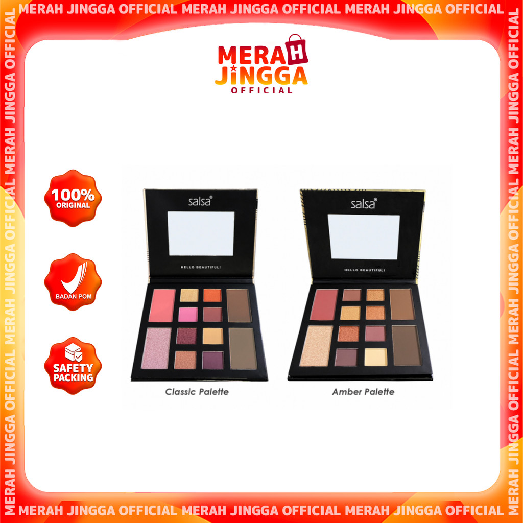 Jual SALSA Rhapsody Face Palette - Palet Eyeshadow Blush On Contour ...