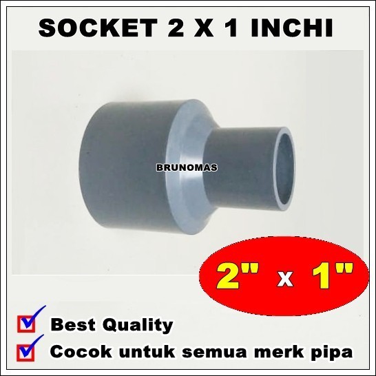 Jual V-Sock 2 x 1 inchi - Socket Opersock Overloop sok Sambungan Pipa ...