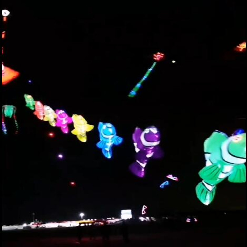 Jual free shipping led kite pendant large fish kite string line night ...