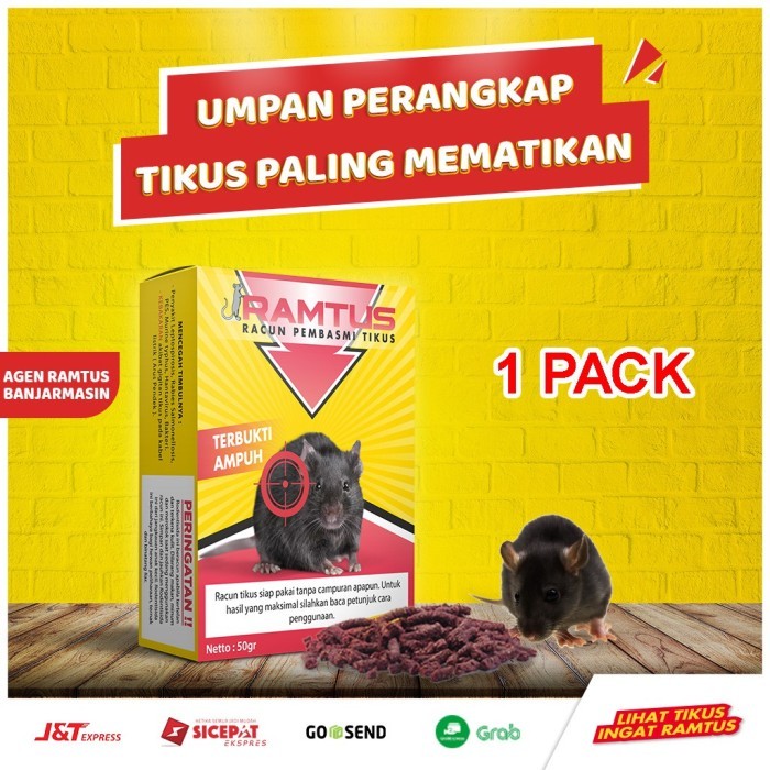 Jual Racun Tikus RAMTUS 60g Racun Tikus Paling Mematikan Sampai Ke ...