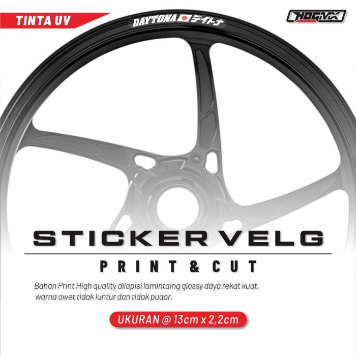 Jual Sticker Velg HRC CLOSED CIRCUIT USE ONLY Transprant Sriker Velk ...