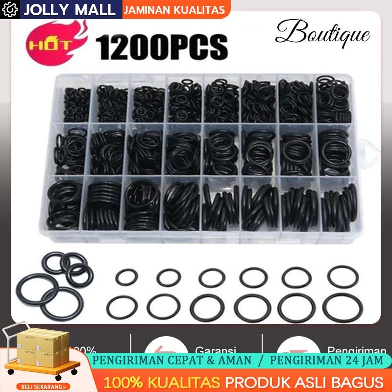 Jual COD 1200 pcs Rubber Seal O-Ring Tahan Panas, Tahan Minyak Mineral ...