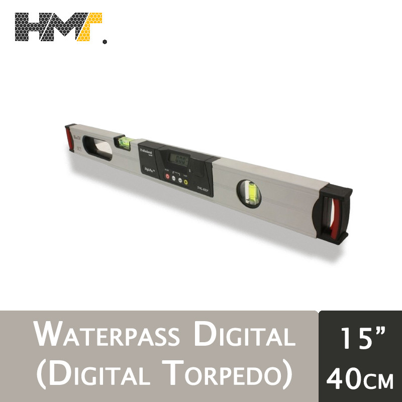 Jual Torpedo Digital Level 15" (V-groove) / Waterpass Digital 40 cm ...