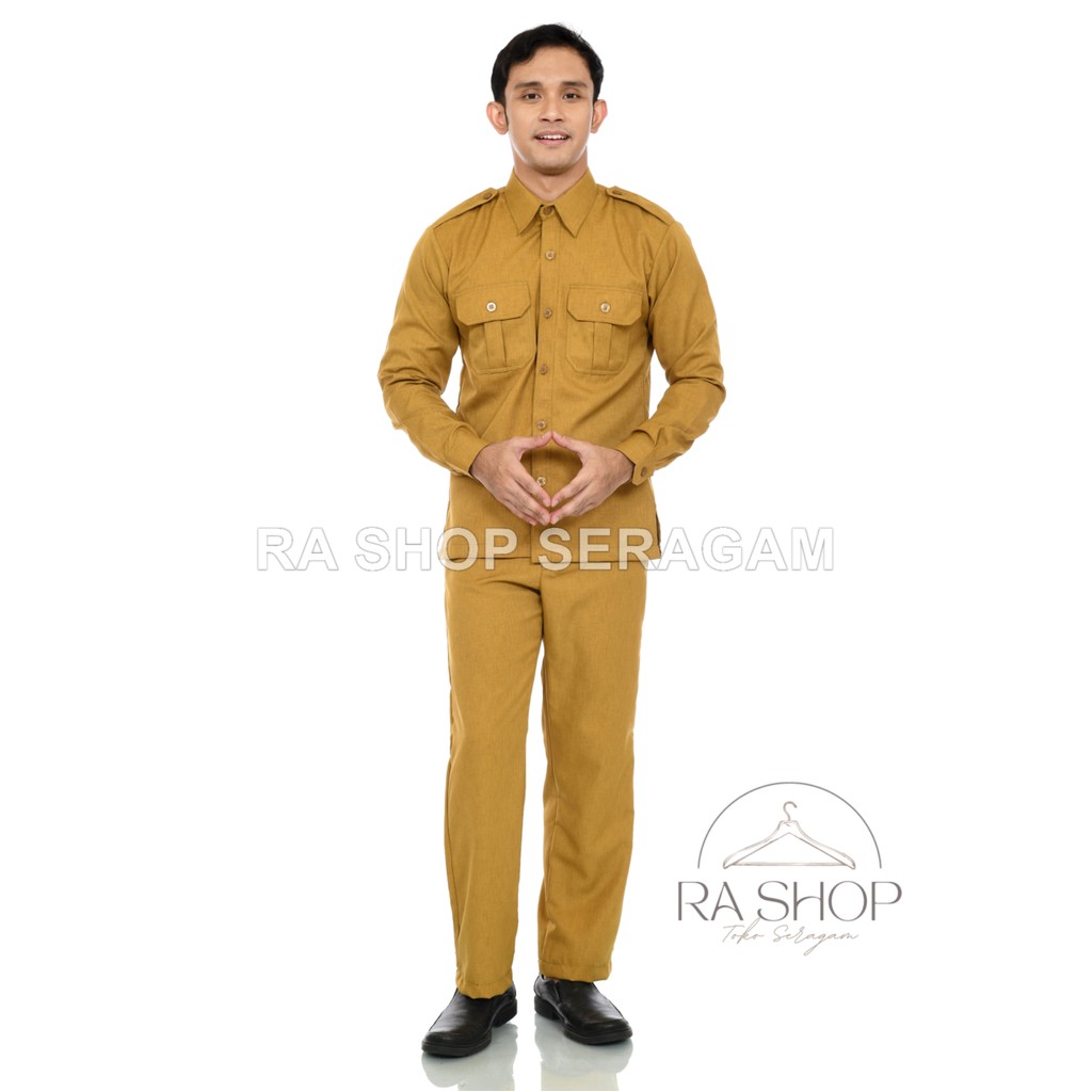 Jual Baju PNS Lengan Panjang Pria - Seragam ASN Kualitas Unggul, Harga ...