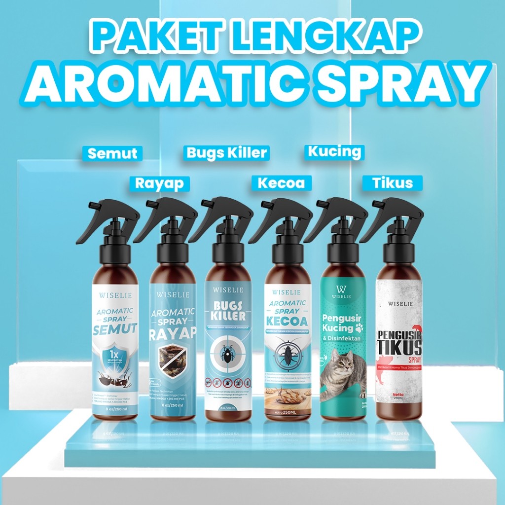 Jual Wiselie Paket Hemat Aromatic Spray Pengusir Hama Semut Kecoa Tikus ...