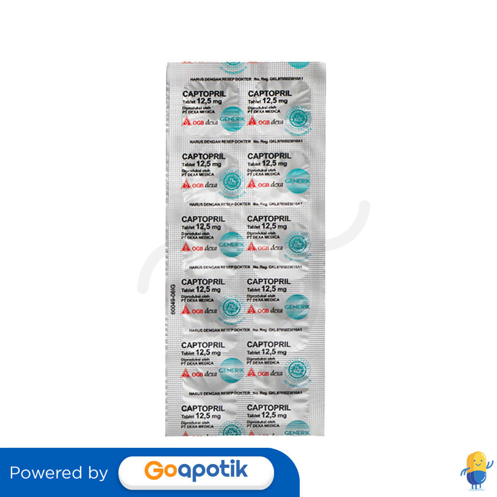 Jual Captopril Ogb Dexa Medica 12.5 Mg Strip 10 Tablet / Hipertensi | Shopee Indonesia