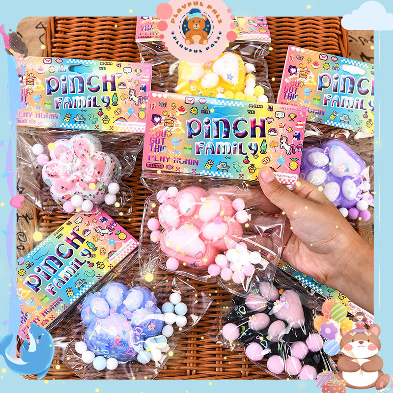 Jual TABA SQUISHY PINCH CAT PAW LUCU / MAINAN SQUISHY FIDGET TOYS UNTUK ...