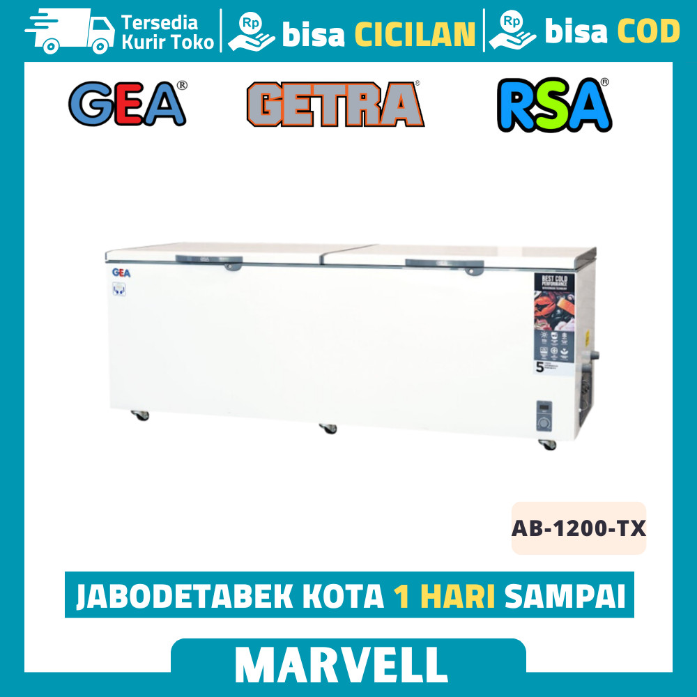 Jual Freezer GEA AB 1200 Chest Freezer AB-1200-T-X 1050 Liter Garansi ...