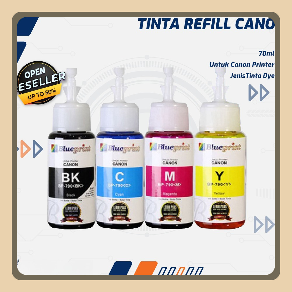 Jual TINTA REFILL CANON BLUEPRINT 70ml G1010 G2010 G3010 IP2770 MP287 ...