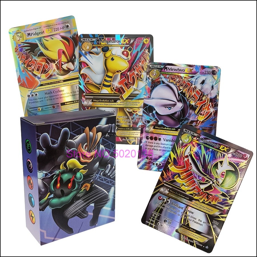 Jual 30 60 100 English Pokemon Card Vmax GX Tag Team EX Mega Game ...