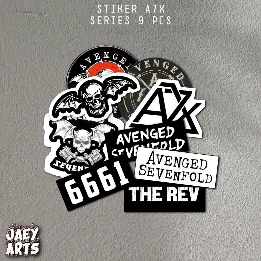 Jual STIKER A7X SERIES STIKER AVENGED SEVENFOLD THE REV 9 PCS | Shopee ...