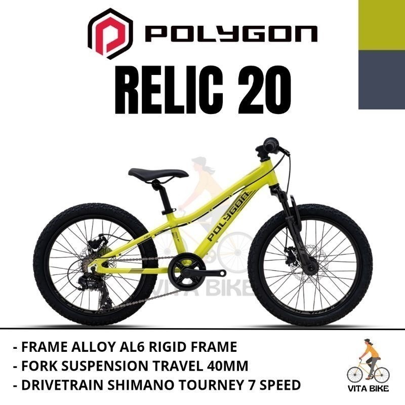 Jual SEPEDA MTB 20 INCH POLYGON RELIC TERBARU GARANSI RESMI sepeda anak ...