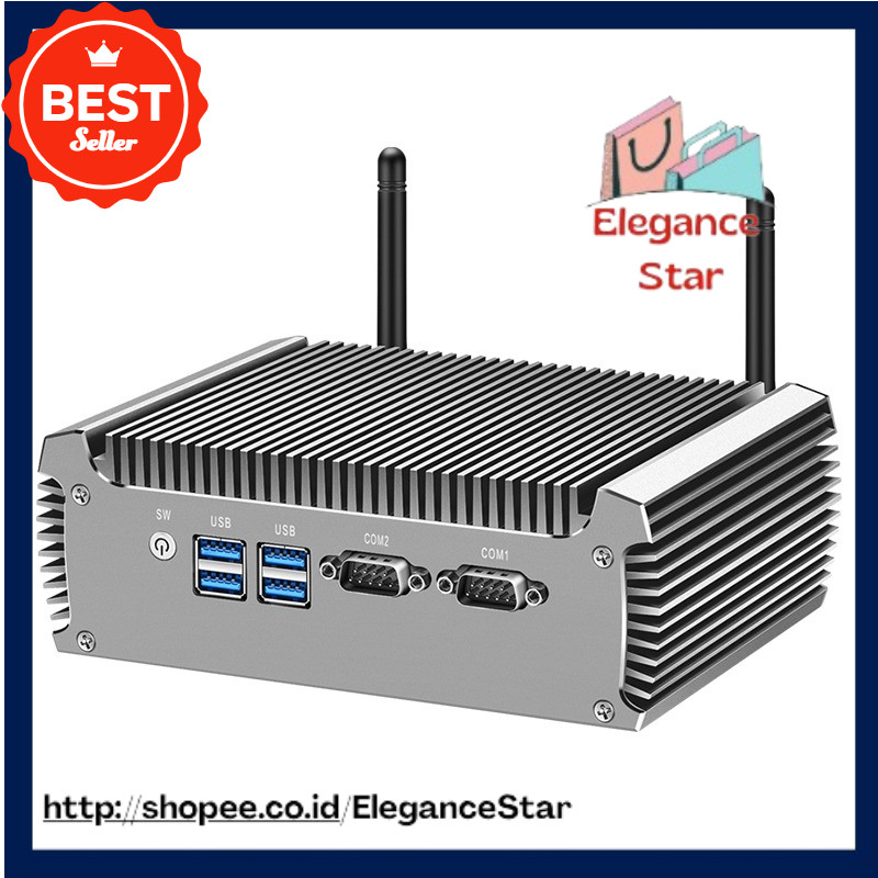 Jual Fanless Industrial Mini PC Intel Core i3 4005U i5 4200U i7 4500U ...