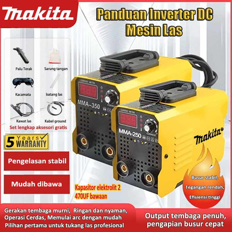 Jual MAKITA Mesin Las Inverter MMA-250 IGBT 450 watt Mesin las listrik ...