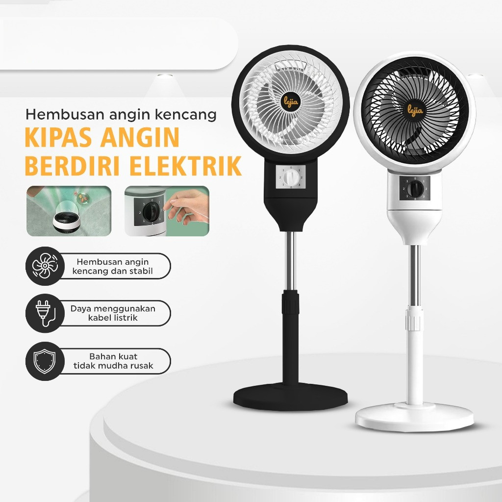 Jual Kipas Angin Berdiri Listrik Premium Low Noise 3 Tingkat Kecepatan ...
